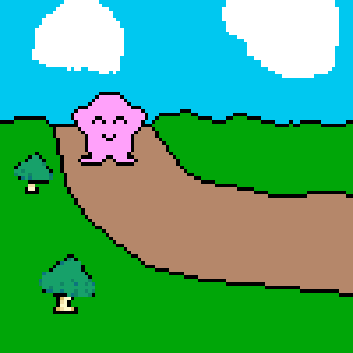 Pixilart - kirby on path by Dream-Pancake