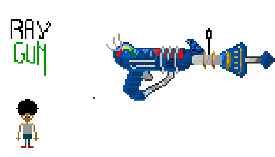 Editing RAY GUN blue variant - Free online pixel art drawing tool ...