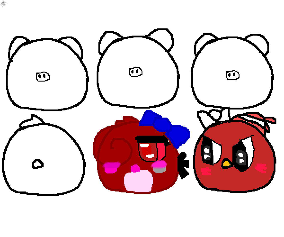 Pixilart - chibi genderbend me by angry-birds-red