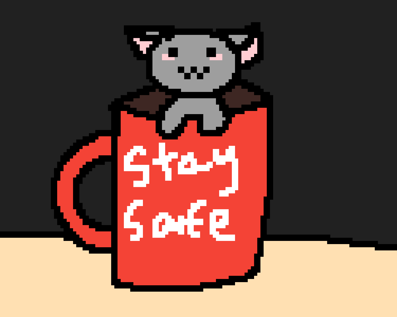 Editing Stay safe - Free online pixel art drawing tool - Pixilart