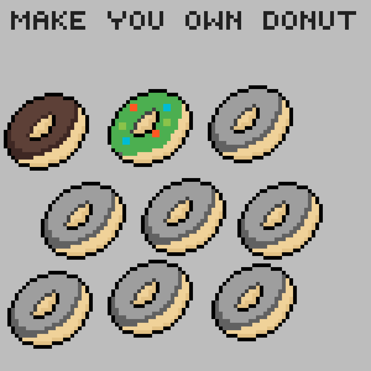 Editing Add A Donut - Free online pixel art drawing tool - Pixilart