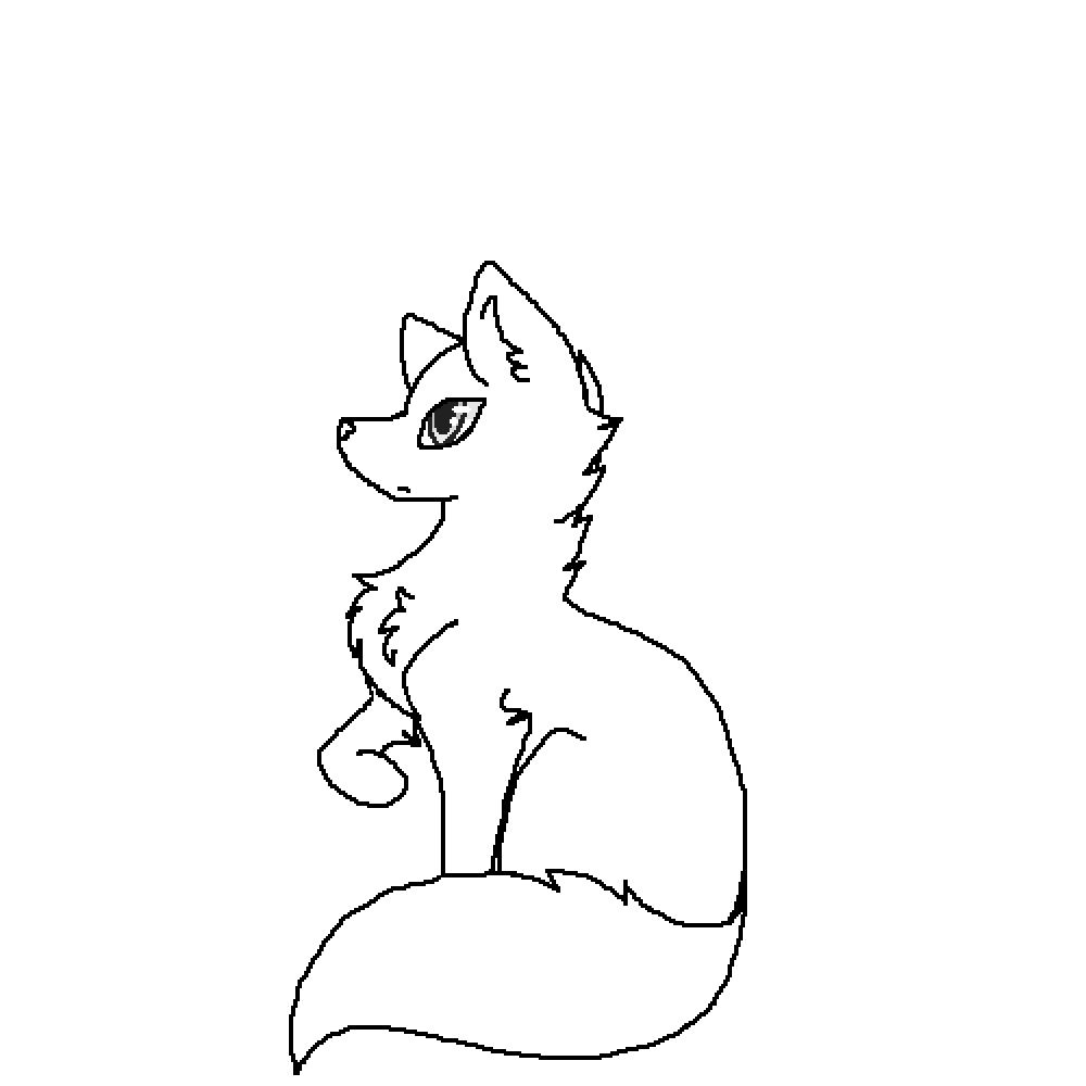 Pixilart - Fox base by CUTEkittenGIRL