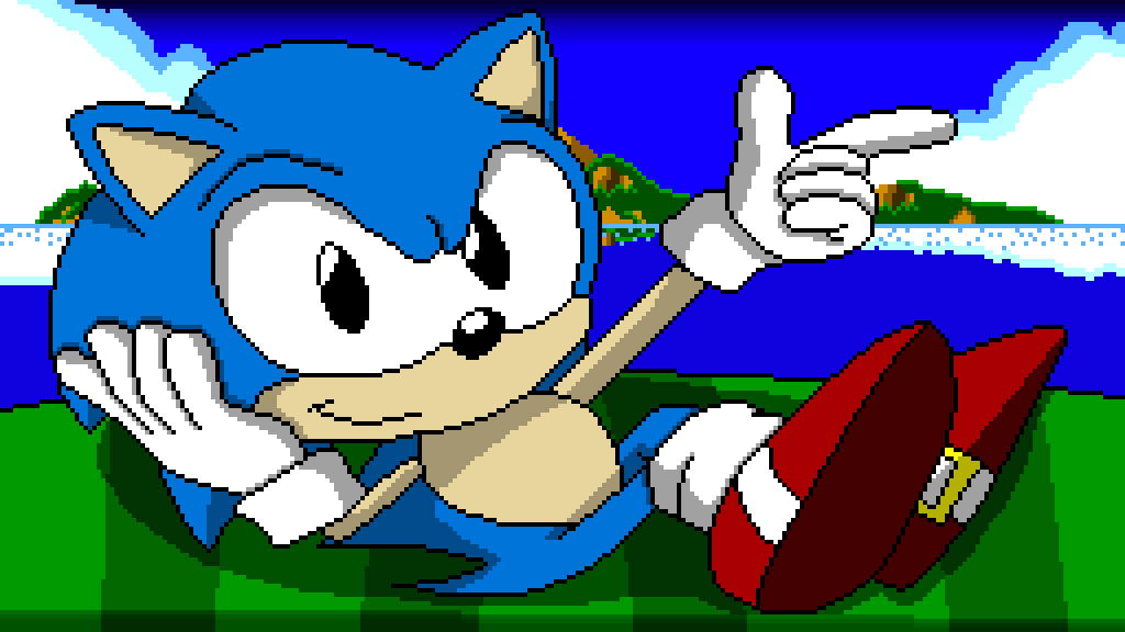 Editing Classic Sonic the Hedgehog - Free online pixel art drawing tool ...