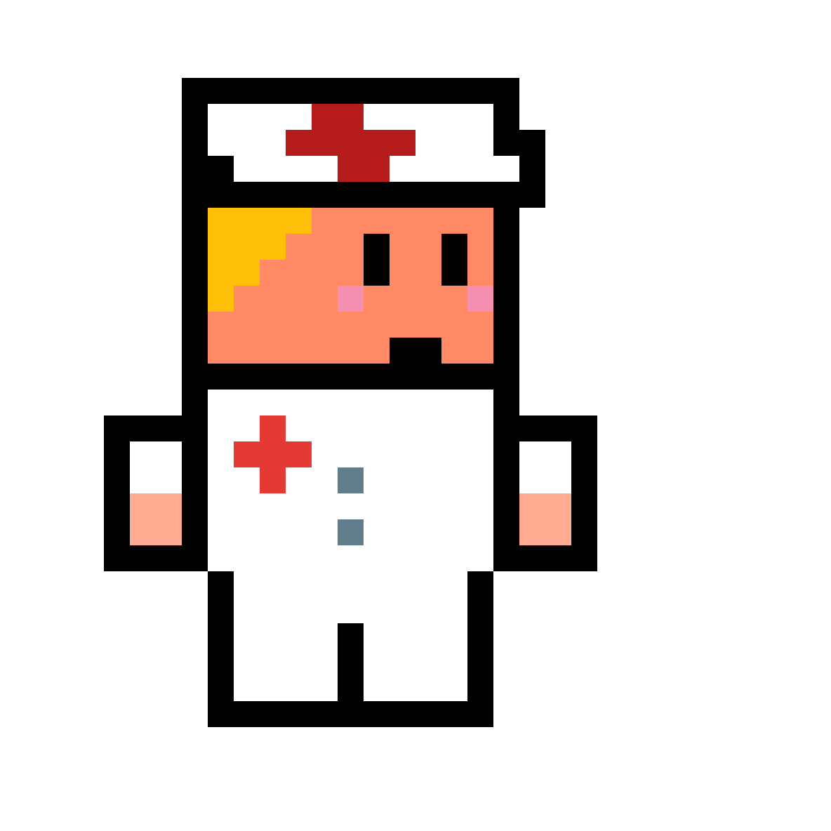 Editing Nurse 1 - Free online pixel art drawing tool - Pixilart