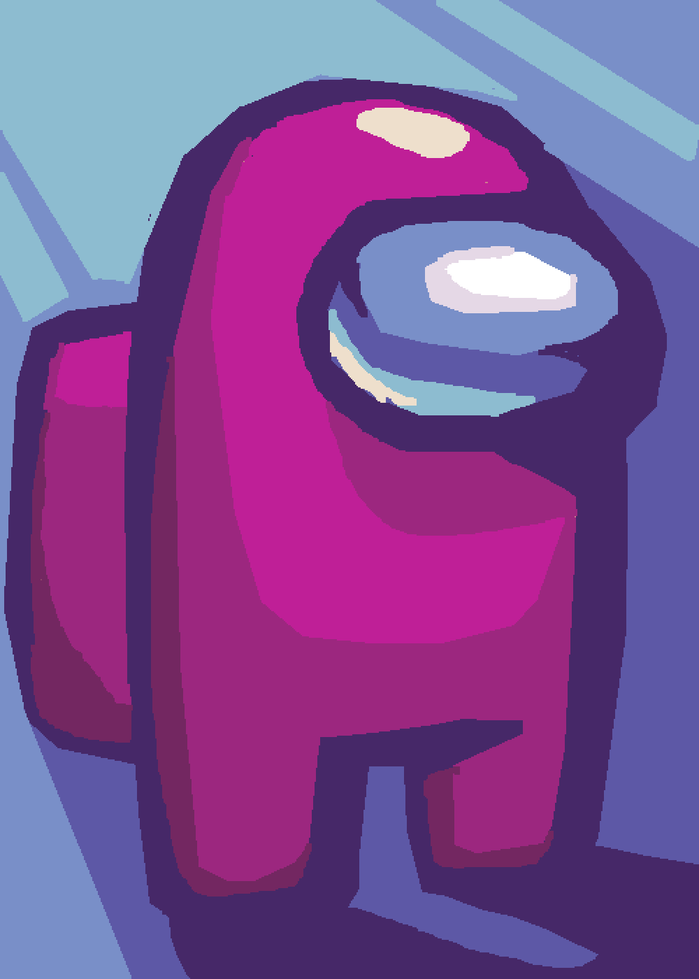 Pixilart - Purple among us by ItsAnnika