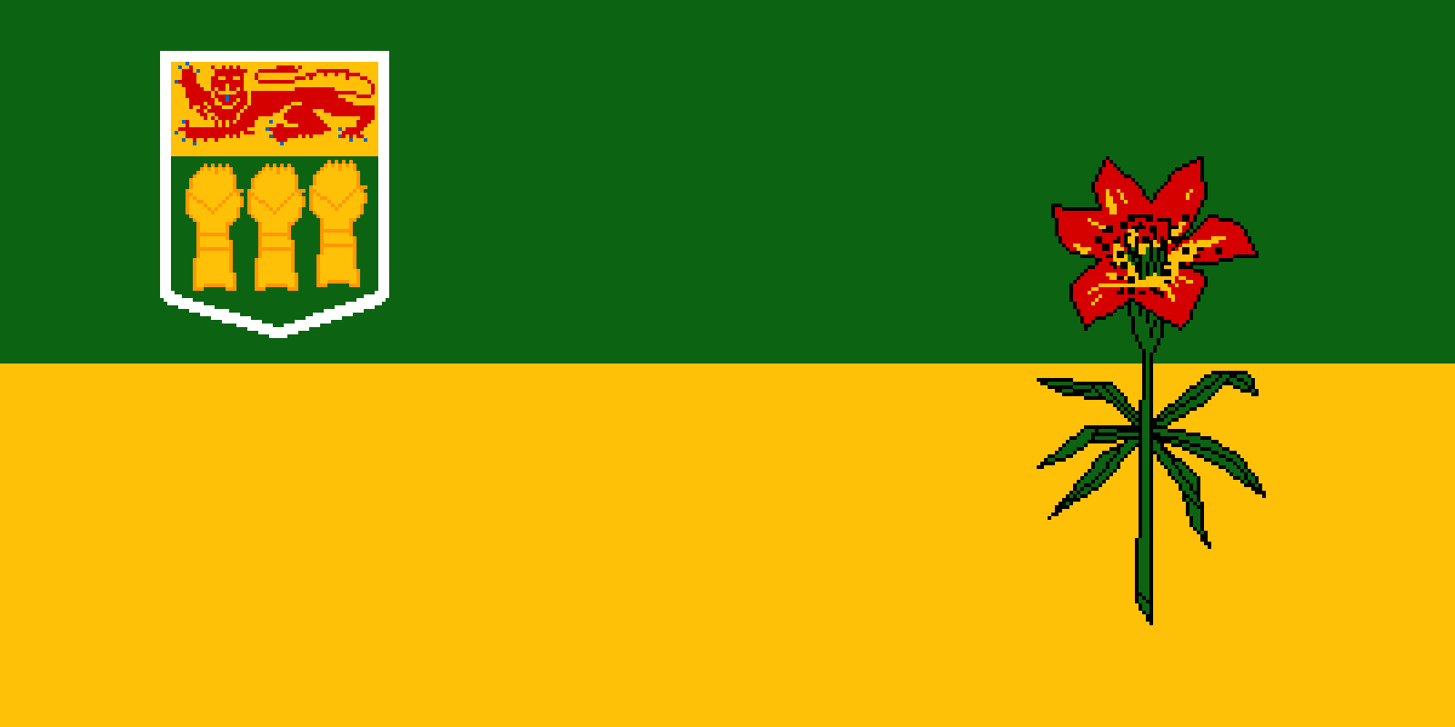 Pixilart - Flag of Saskatchewan by DJREIVAX15