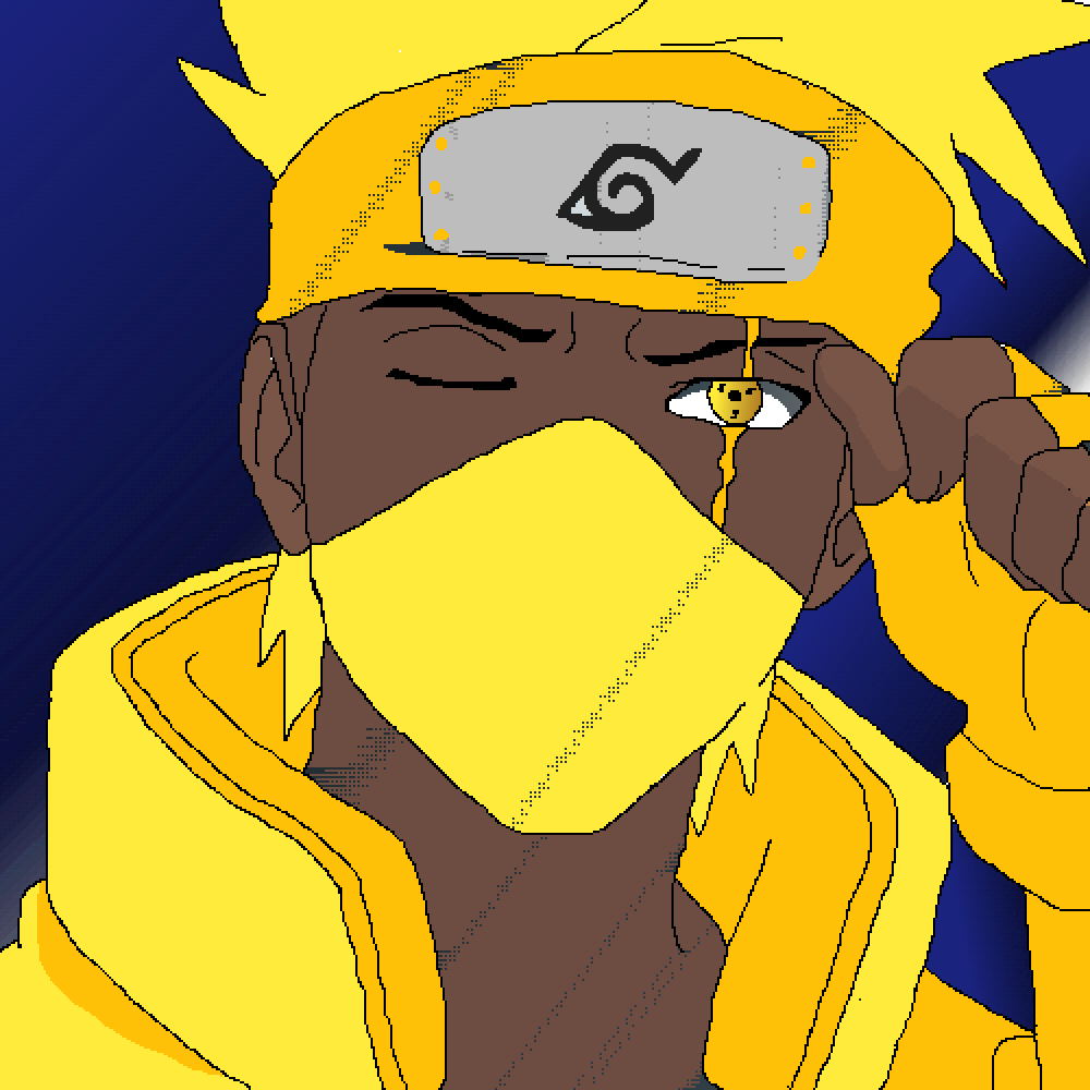Pixilart - Kakashi GOLD Sharingan by Naruto-mage