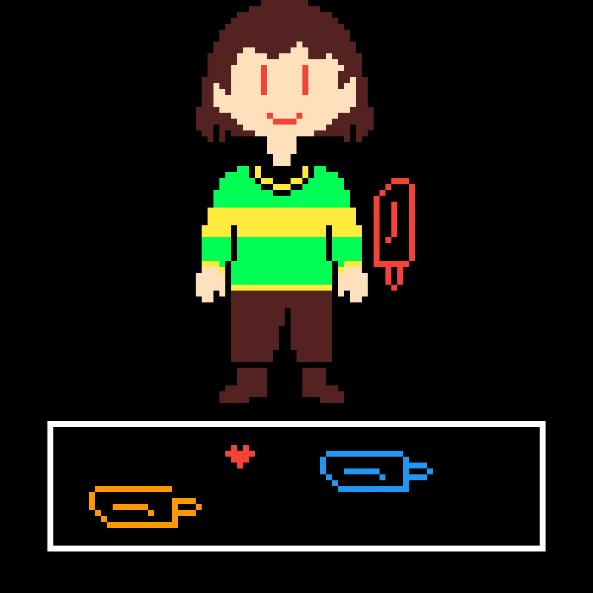 Pixilart - Chara Fight by ItIsYeeFox
