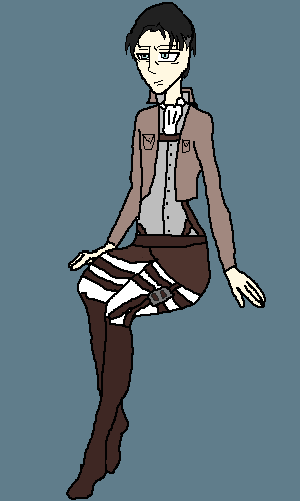 Editing Aot Levi Ackerman - Free online pixel art drawing tool - Pixilart