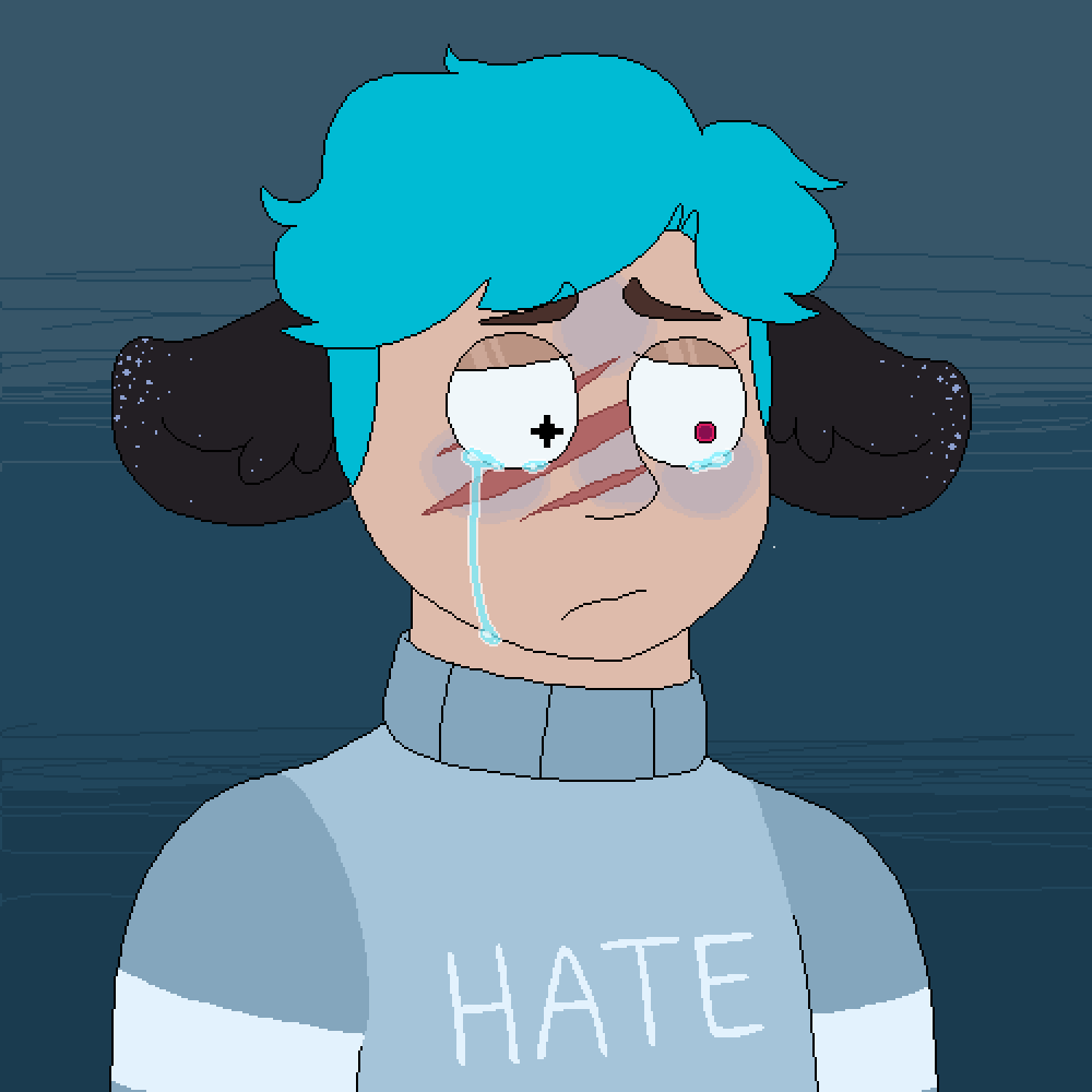 Pixilart - sad lad by feraligatr