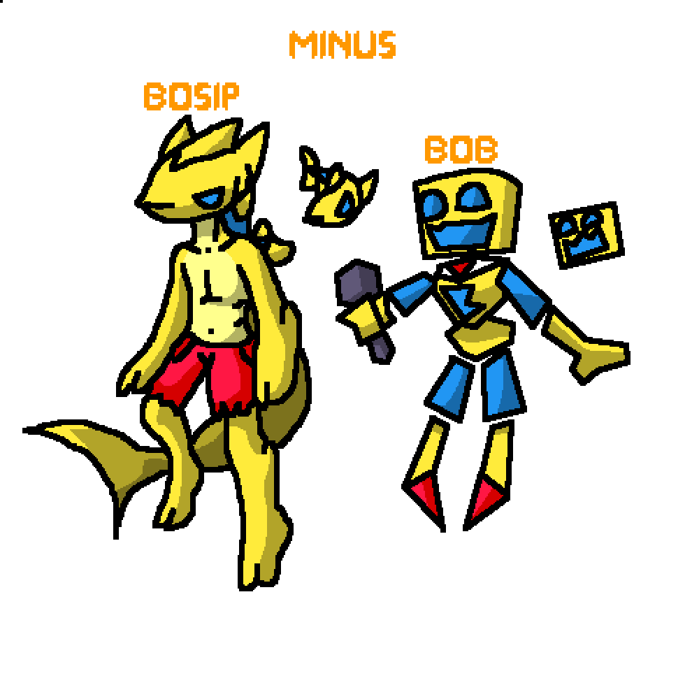 Pixilart - Minus Bob and Bosip by ThatPurplePlant