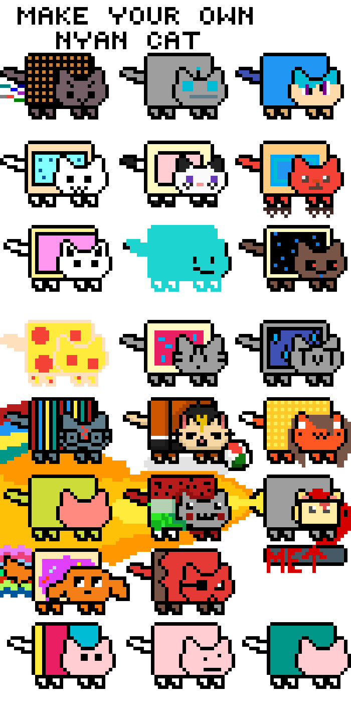 Pixilart - Make your own Nyan Cat by NezukoKamadoQwQ