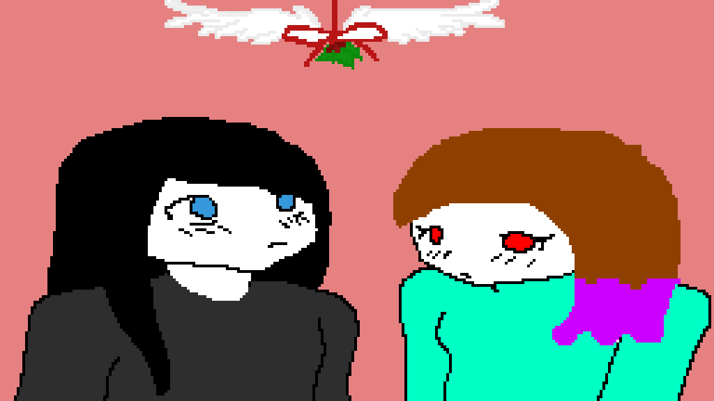 Editing ~Mistletoe Collab~ - Free online pixel art drawing tool - Pixilart