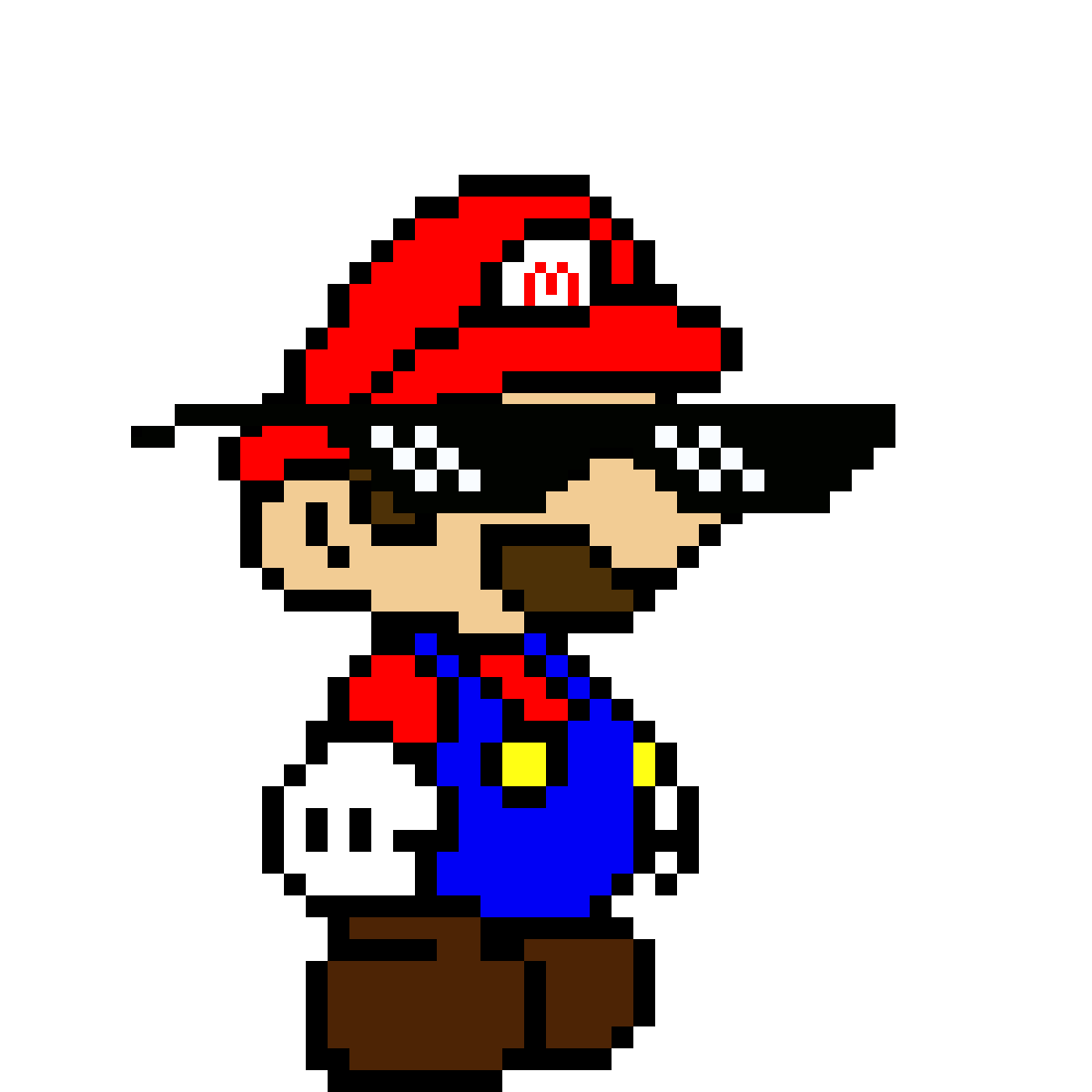 Pixilart - MLG MARIO by Threeassist