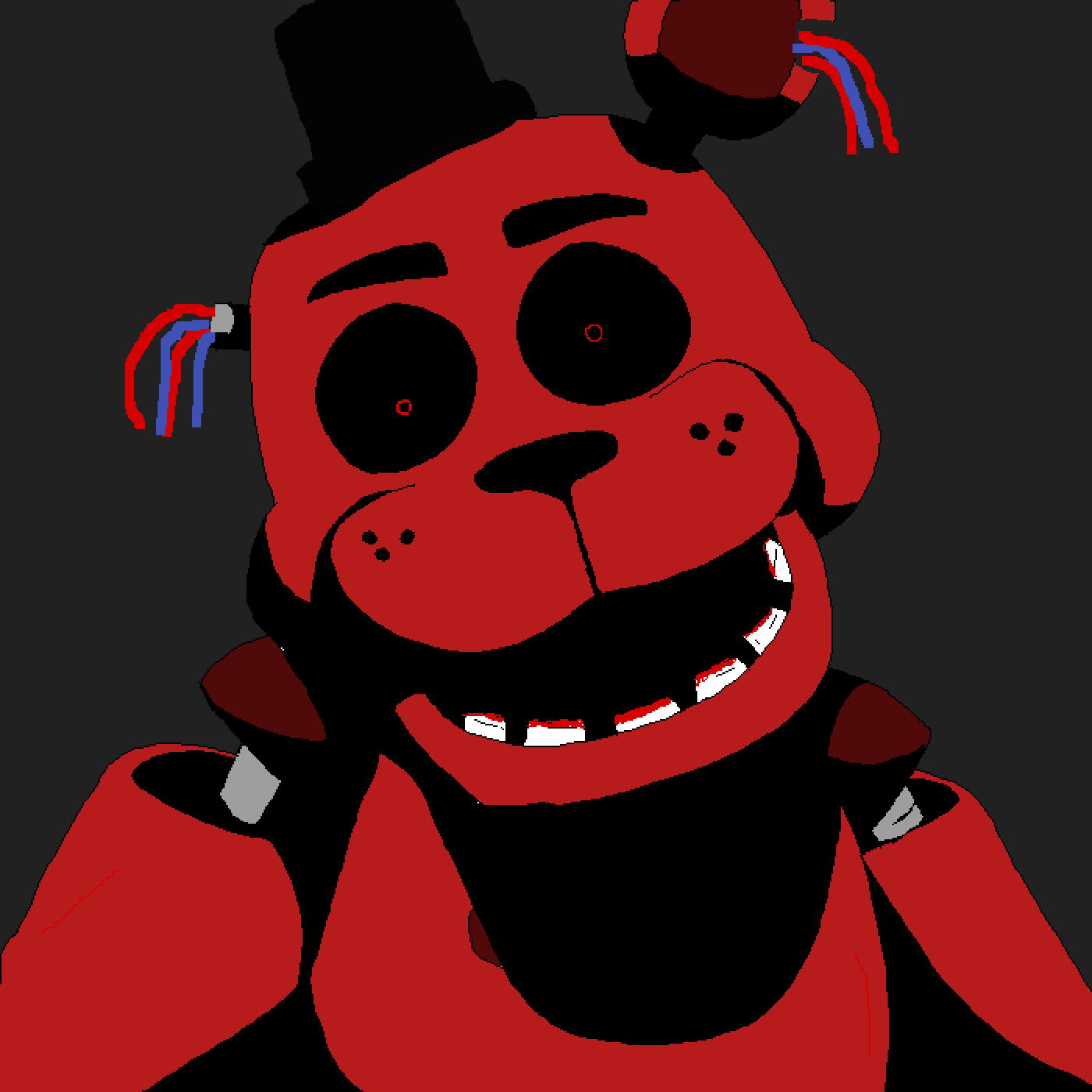 Pixilart - Red Bear by Jeffthek11ler