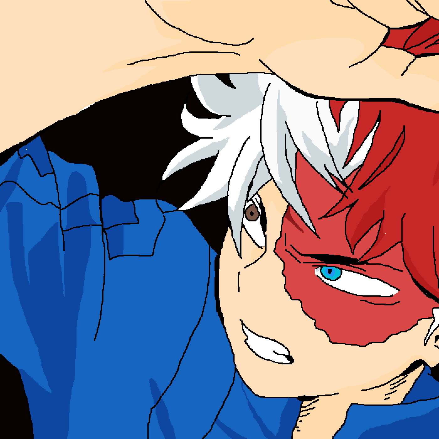 Editing Todoroki Base - Free online pixel art drawing tool - Pixilart