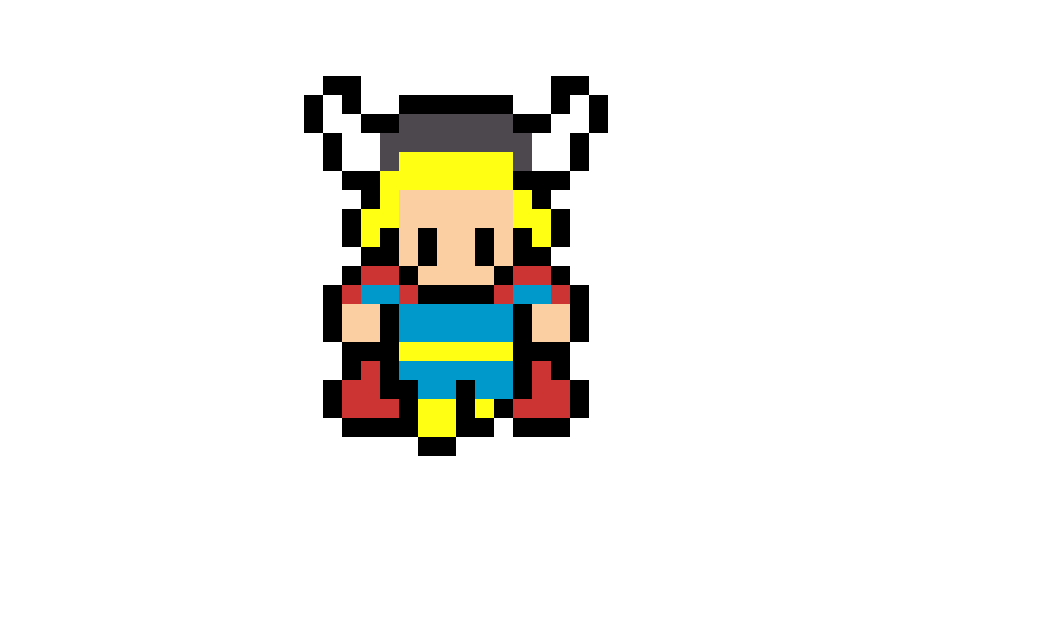 Pixilart - thor by The-Black-Pixel