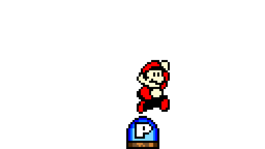 Pixilart - Mario and the POW button by DouglasSmith