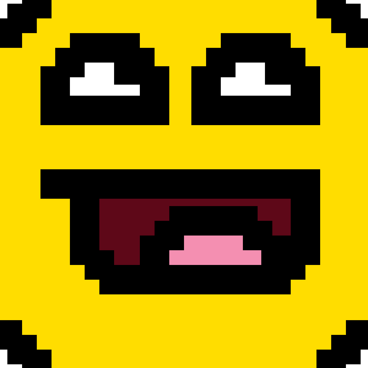 Pixilart - Drooling Epic Face by NAMMODNAR