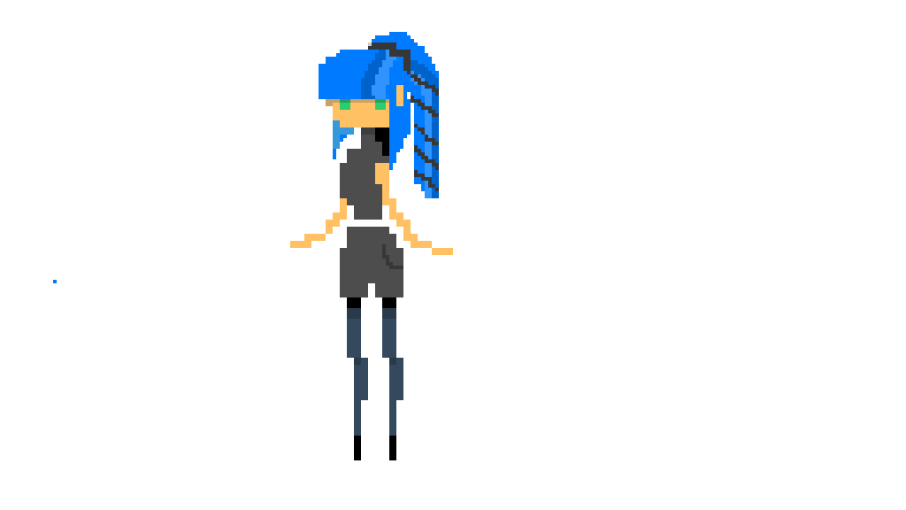 Pixilart - An pixel art girl by Anonymous