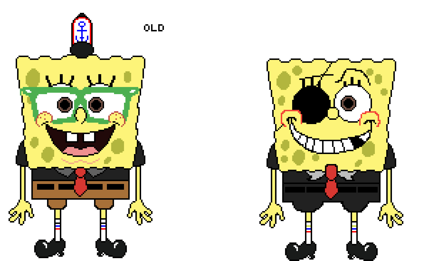 Pixilart - Sponge man full by SpongeBob-fan-1