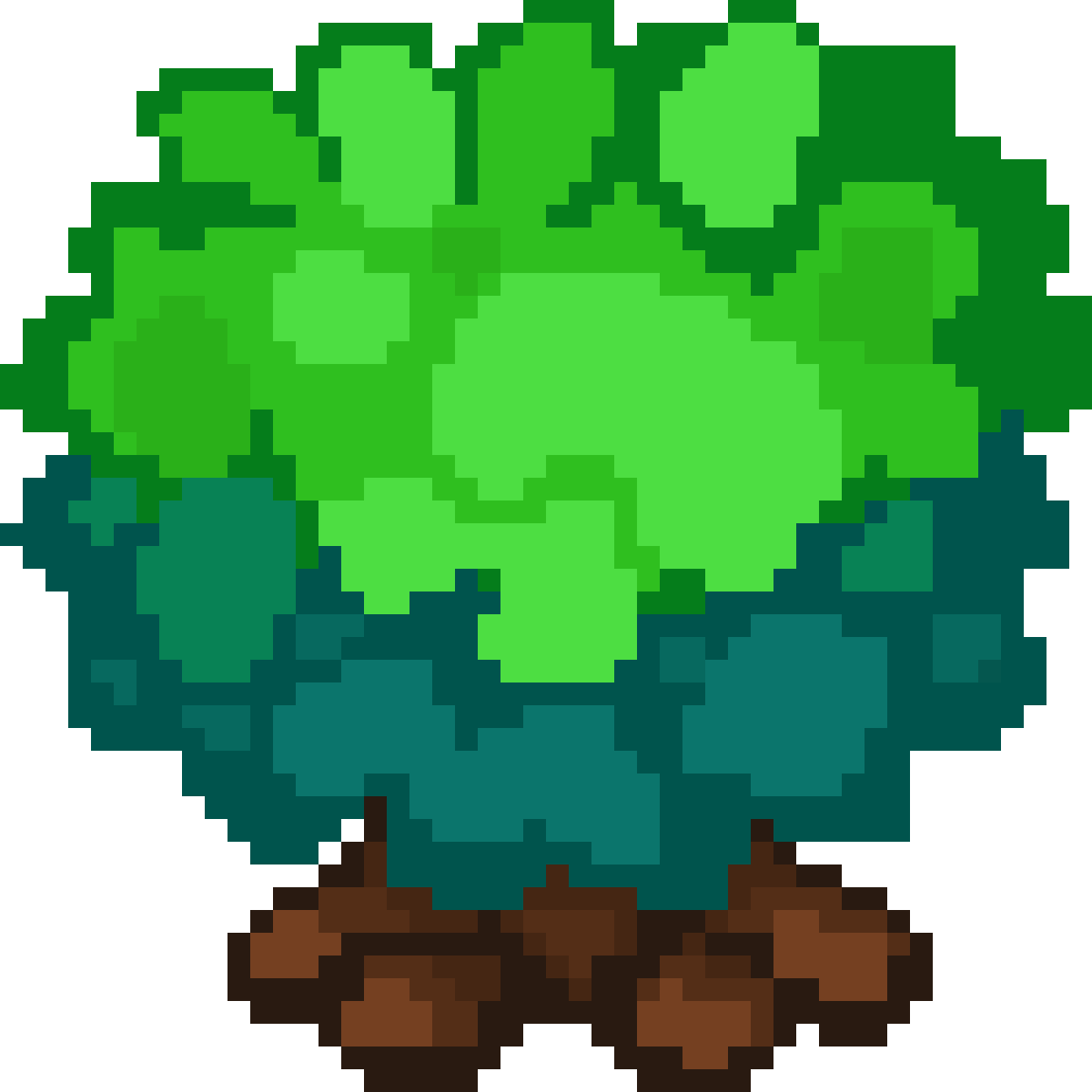 Pixilart - 48 bit Tree by GreenBerry