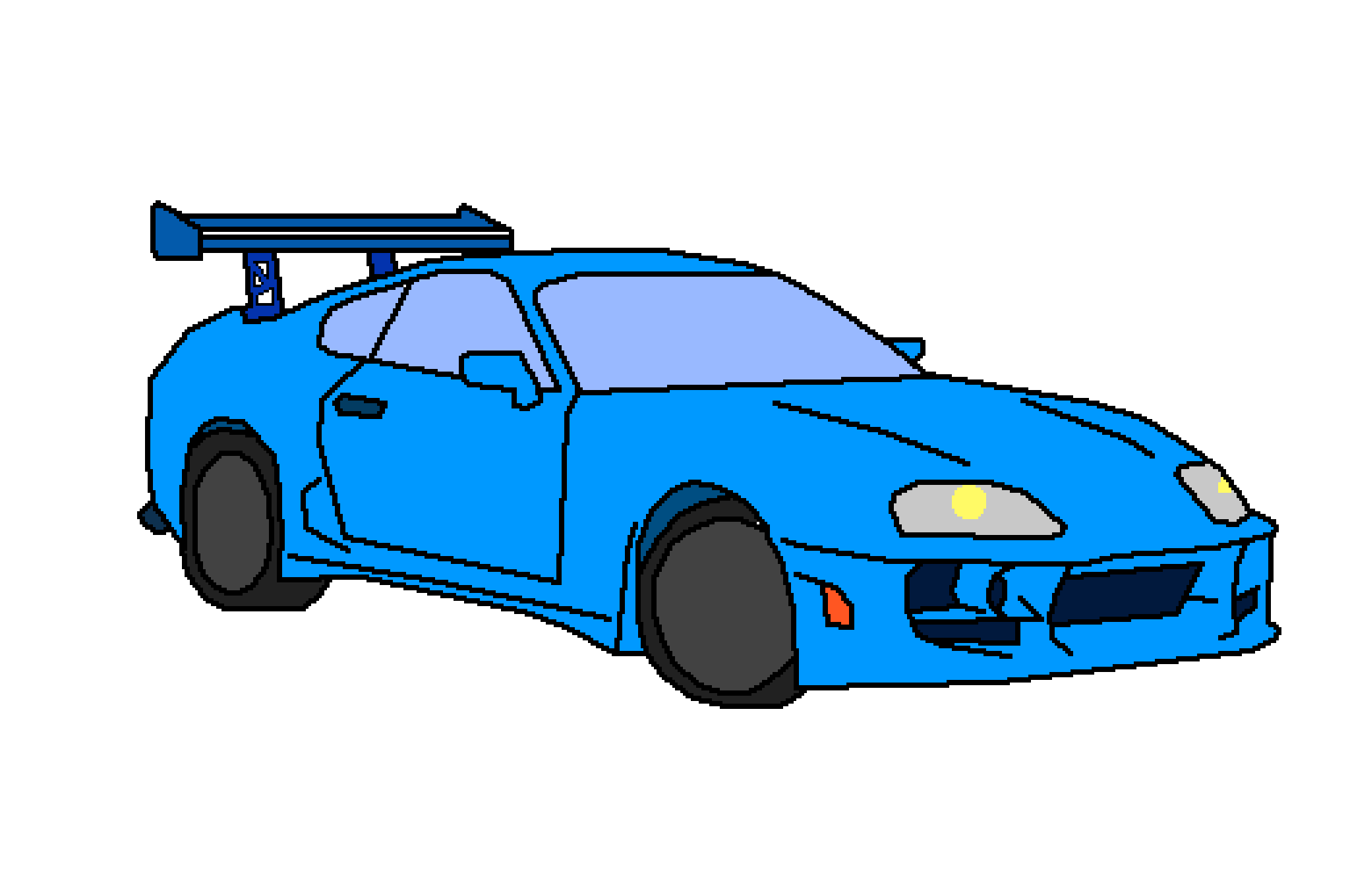 Editing blue car - Free online pixel art drawing tool - Pixilart