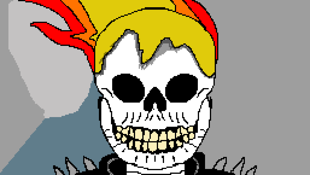 Editing ghost rider - Free online pixel art drawing tool - Pixilart