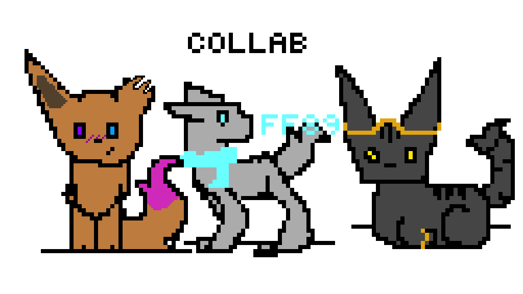 Editing Warrior Cats Collab - Free online pixel art drawing tool - Pixilart