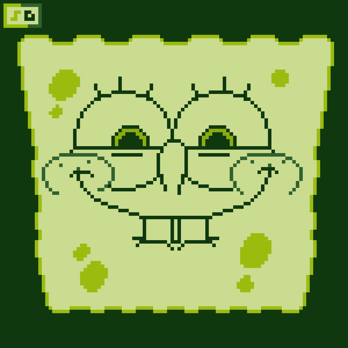 Pixilart - GameBoy SpongeBob by SpongeDrew