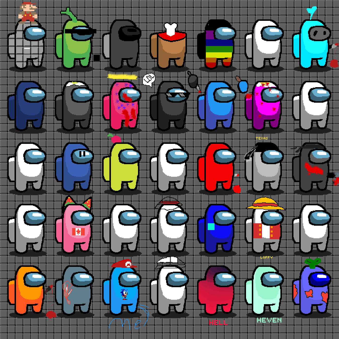 Pixilart - Among us by KUKUGIRL123