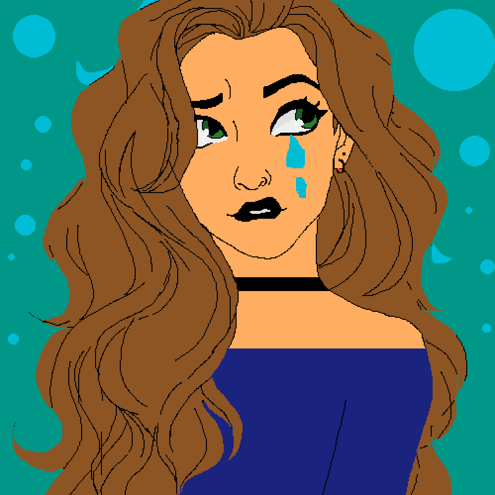 Editing Crying Girl - Free online pixel art drawing tool - Pixilart