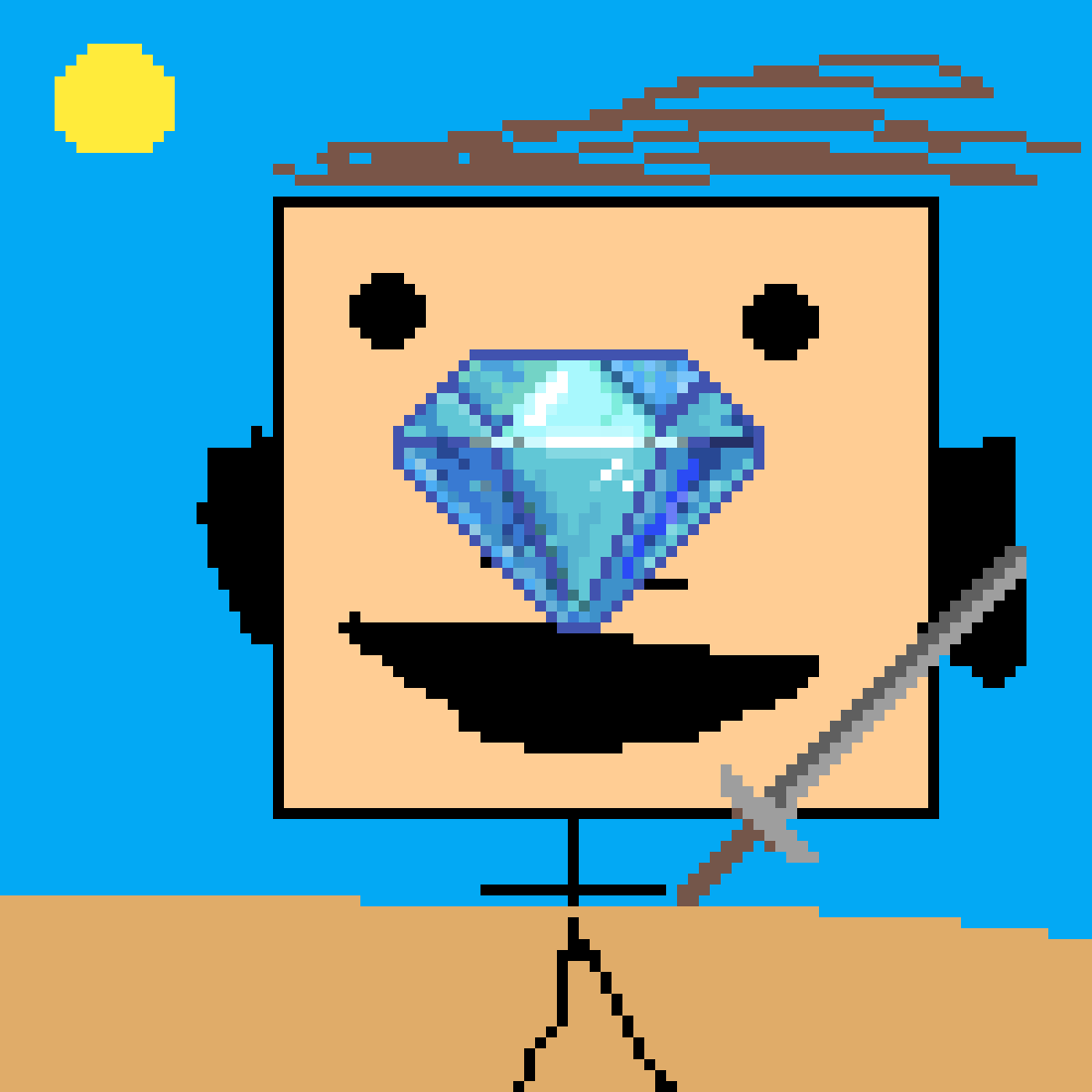 Editing guy in quicksand - Free online pixel art drawing tool - Pixilart