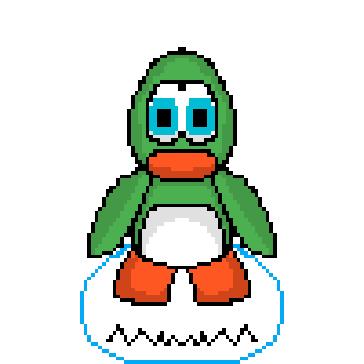Pixilart - penguin by ocampo-oc-base