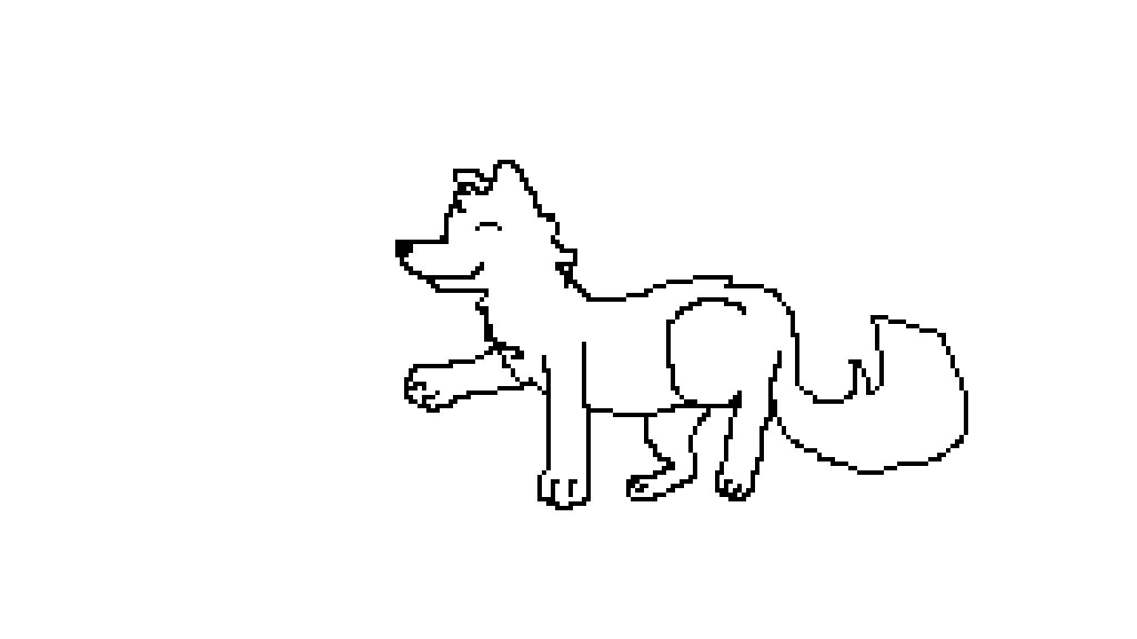 Pixilart - Dancing wolf by ArtsyMudkip