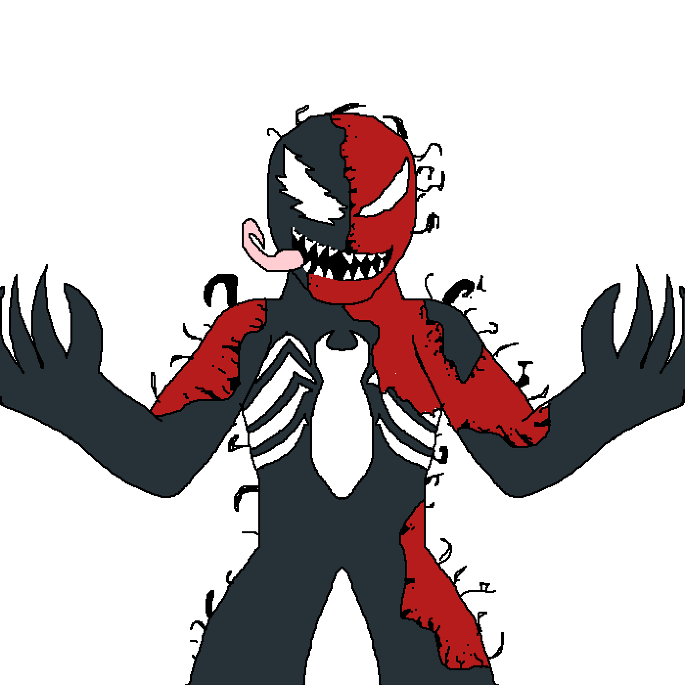 Editing carnage and venom - Free online pixel art drawing tool - Pixilart