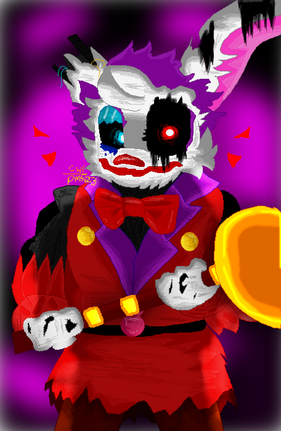Pixilart - Clown Springtrap by Crystalwater1