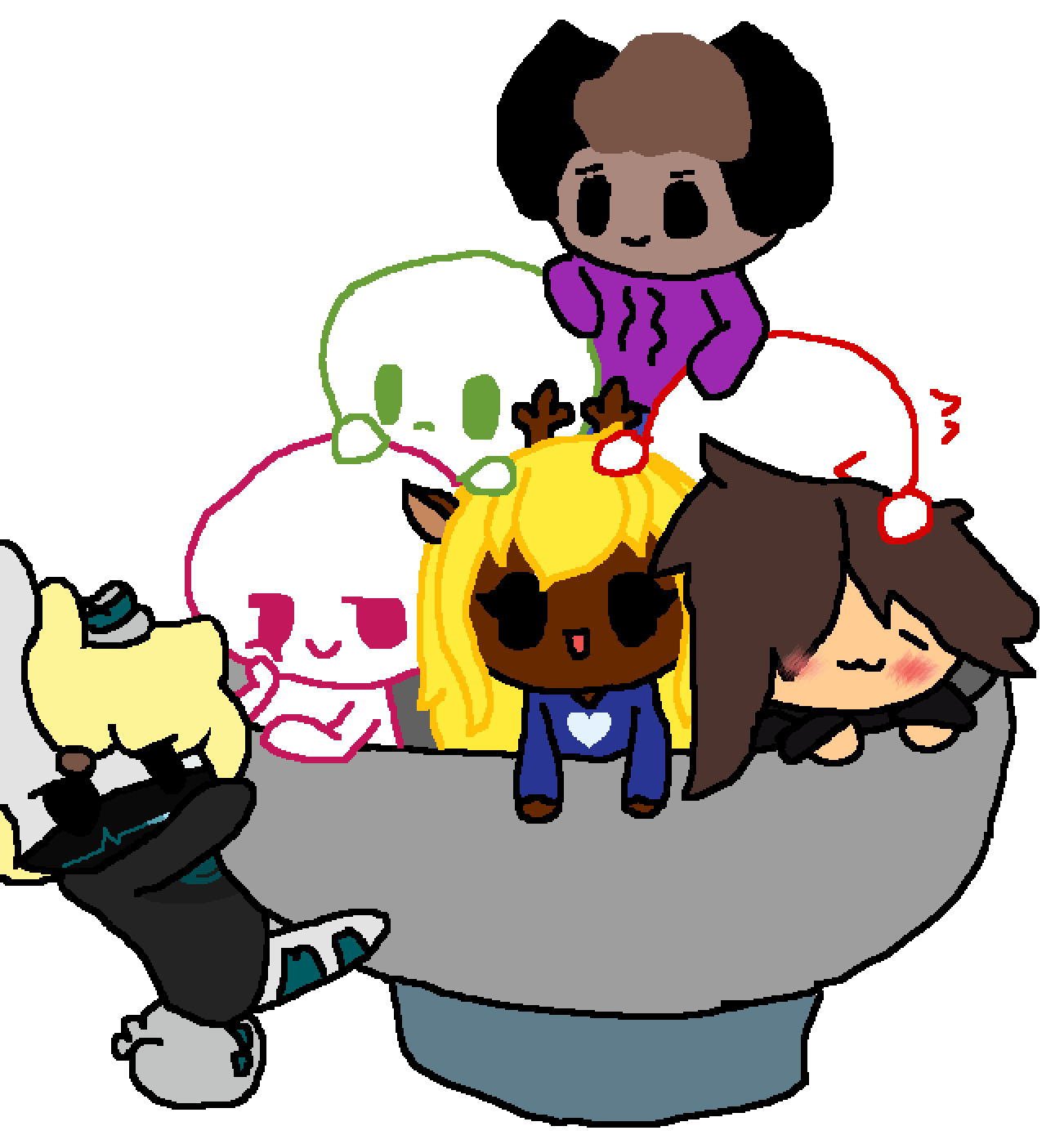 Pixilart - Bowl Full of People? by YumYumBubblegum