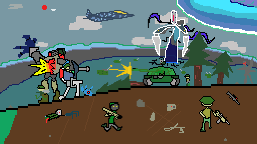 Pixilart - MAN VS MACHINE by LUCKLY