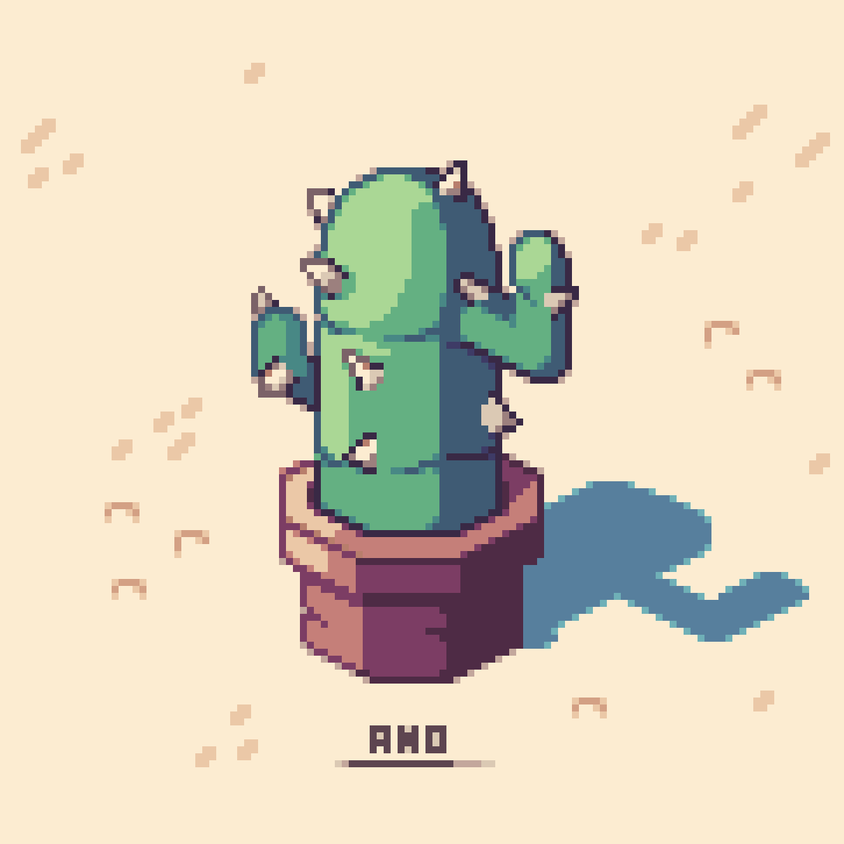 Pixilart - Funny cactus guy by Art-Man-Oil