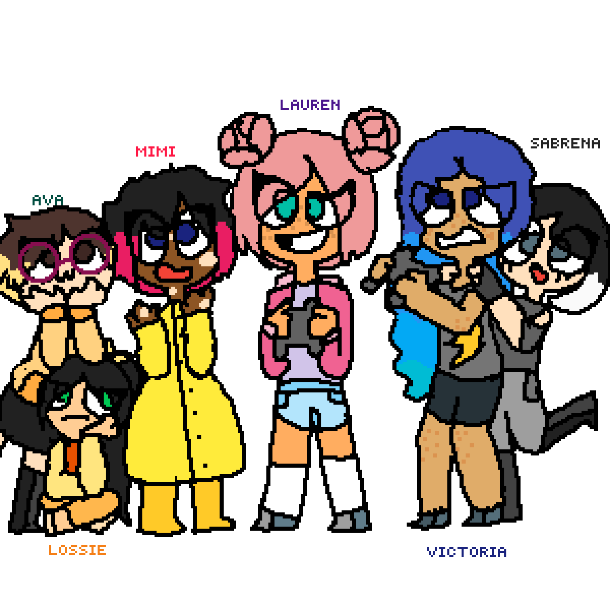 Pixilart - my friends group uwu by FoxArtGirl114