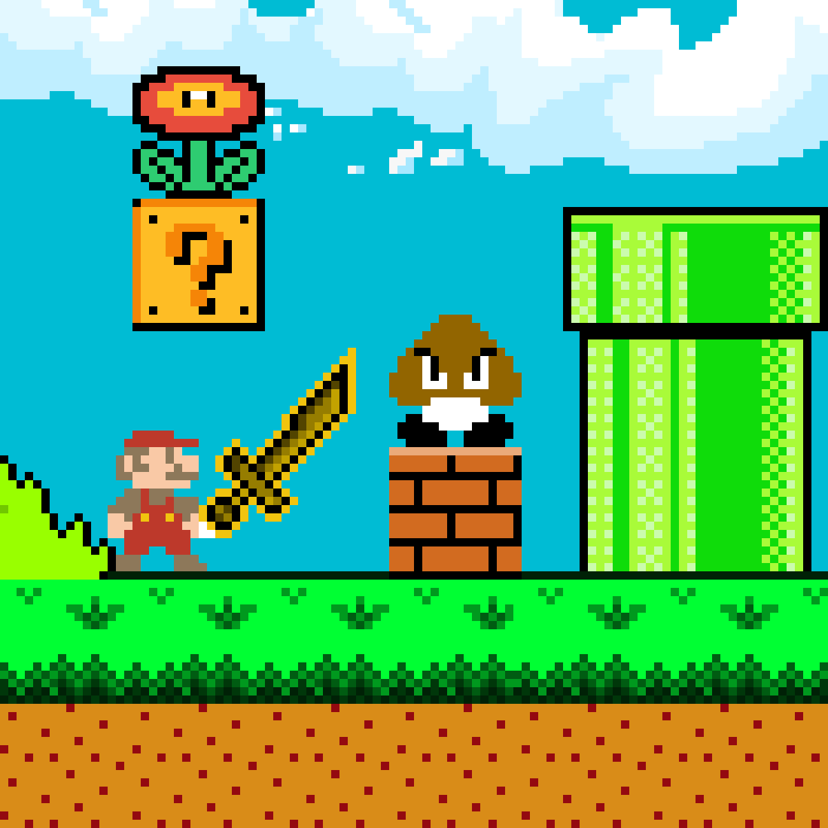 Editing mario time - Free online pixel art drawing tool - Pixilart