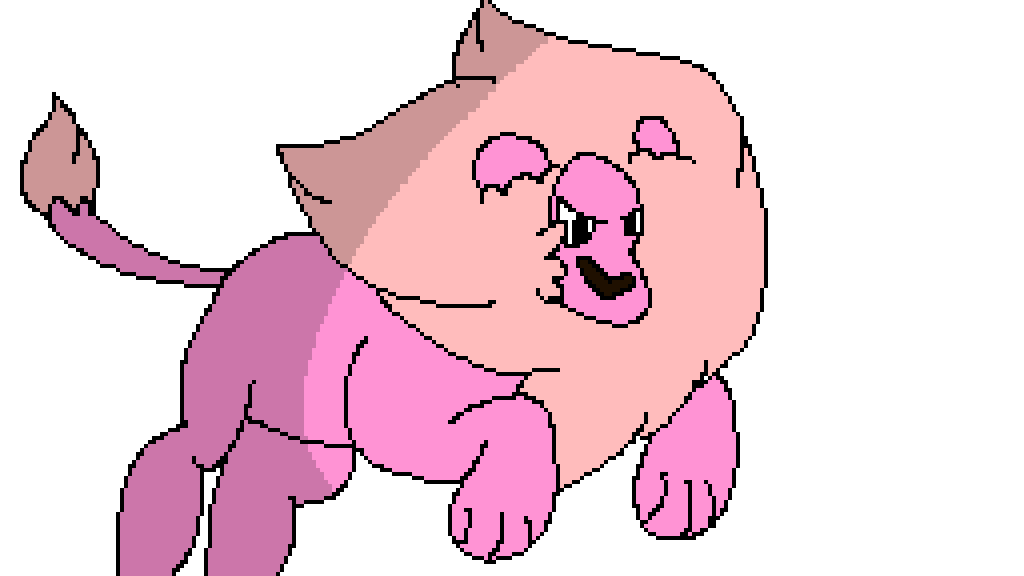 Pixilart - Pink Lion (SU) by LittleBoxFriend