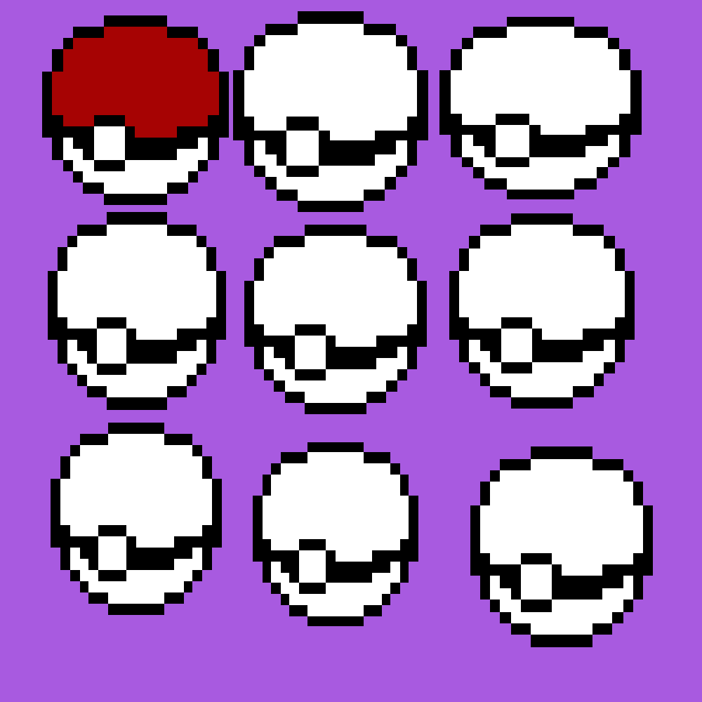 Editing a pokeball boys - Free online pixel art drawing tool - Pixilart