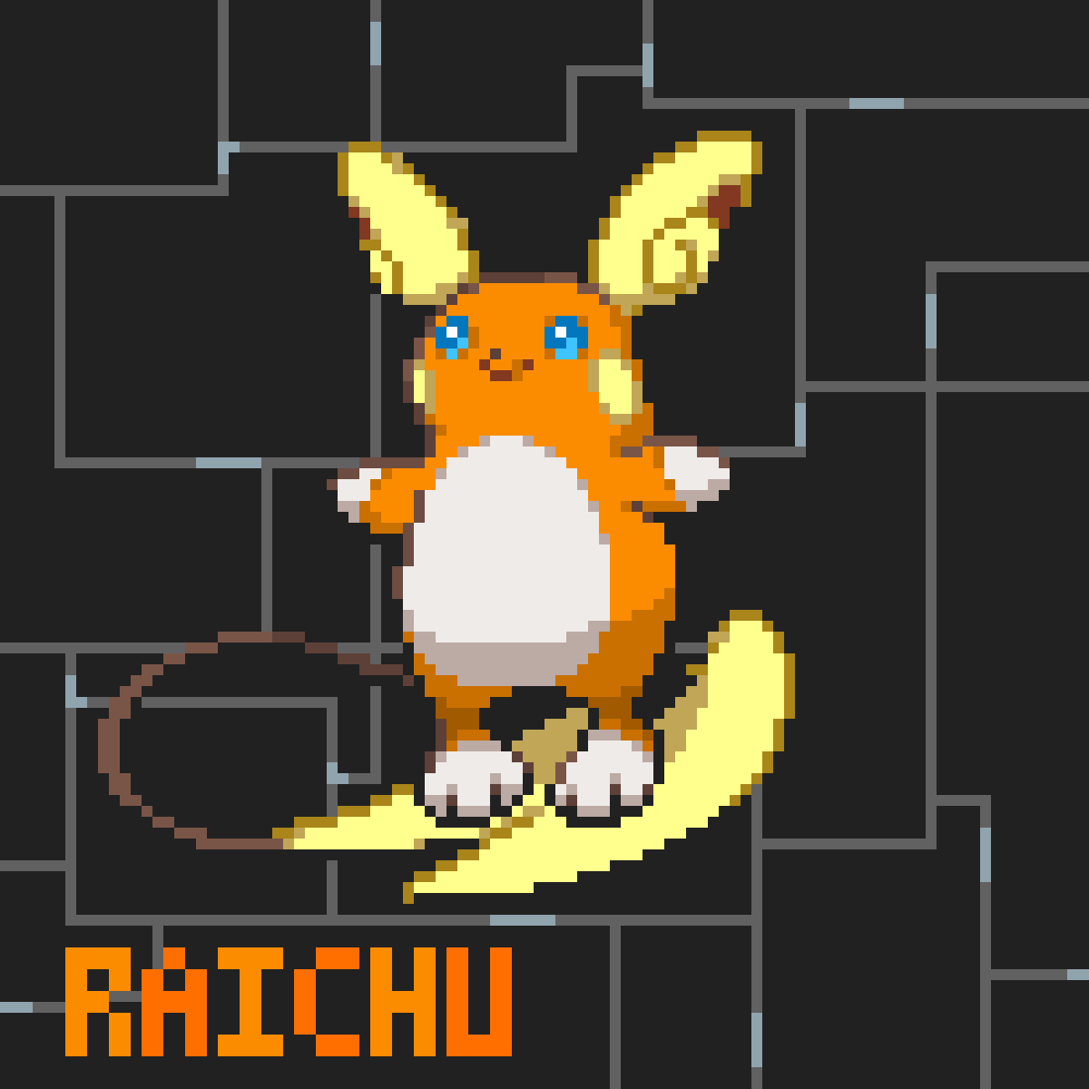 Pixilart - Alolan Raichu Sprite by SirIsaac1313