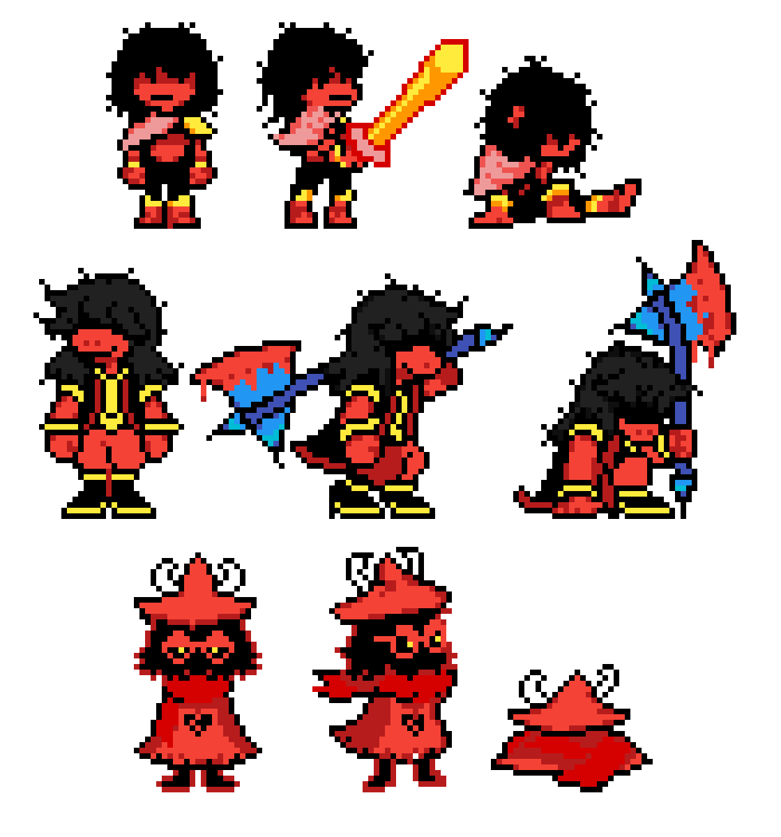 Pixilart - deltafell sprites by fusion12345