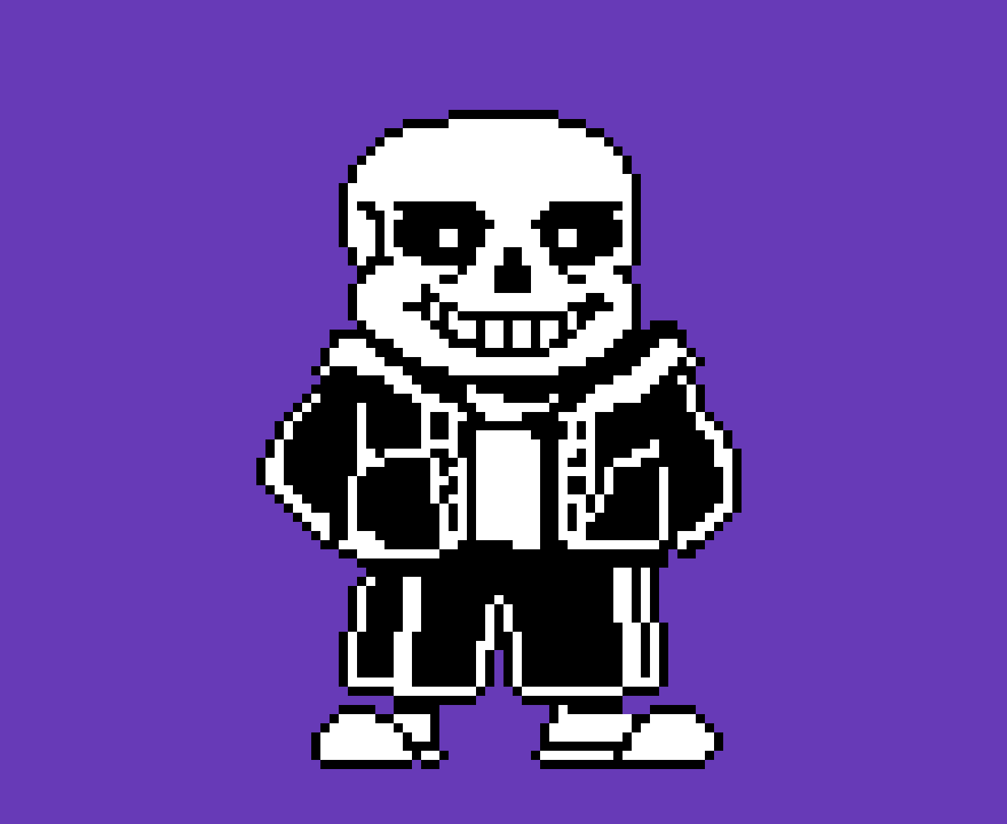 Pixilart - Sans Sideways Sprites by Bonely