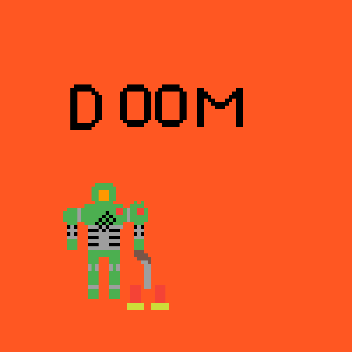 Pixilart - Doom Guy by Anonymous