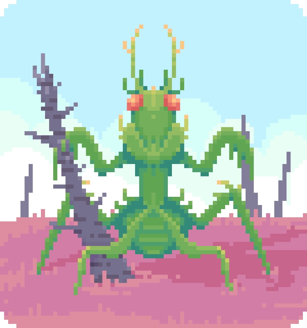 Pixilart - Preying Mantis by Cakeophobia