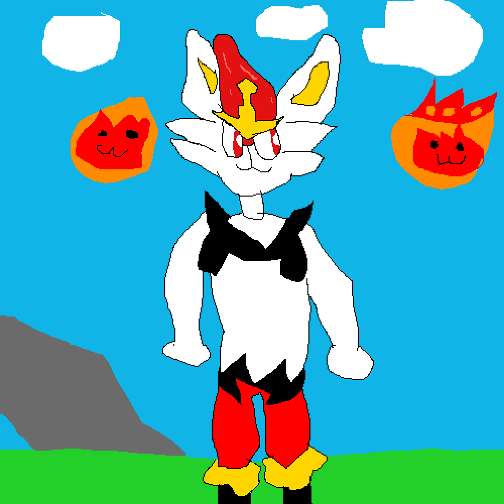 Pixilart - Cinderace from Pokemon by Mew1999